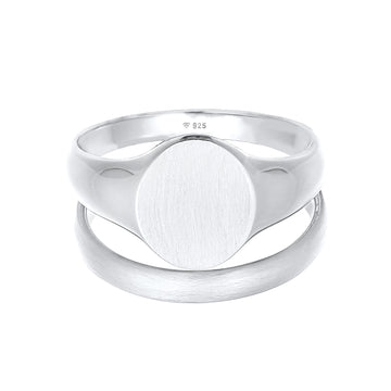 Band ring set of 2 basic